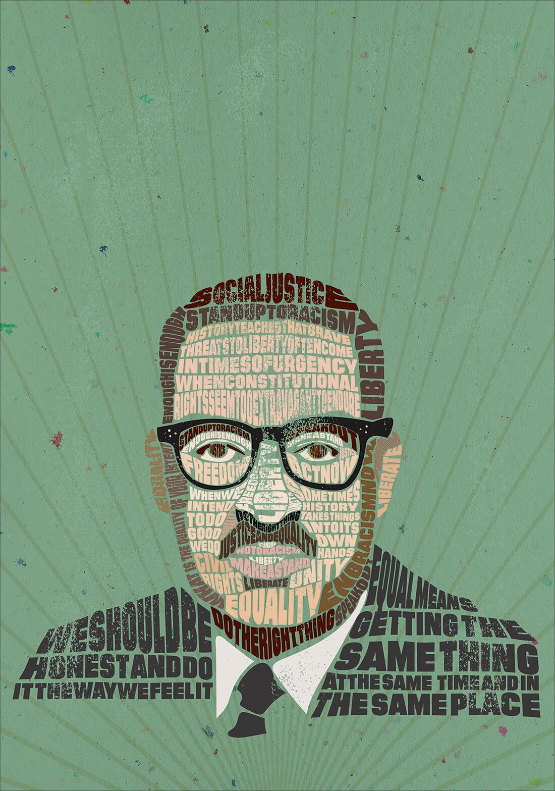 Thurgood Marshall Typography Graphic Print - Etsy.de