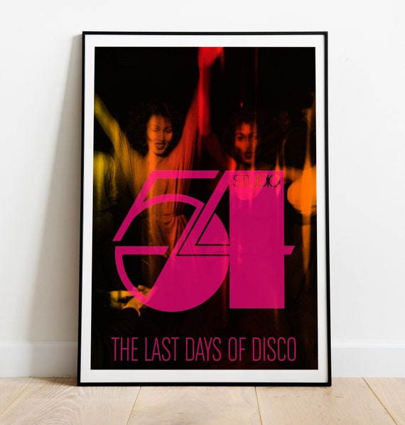 Studio 54 Inspired Music Graphic Poster Print. - Etsy