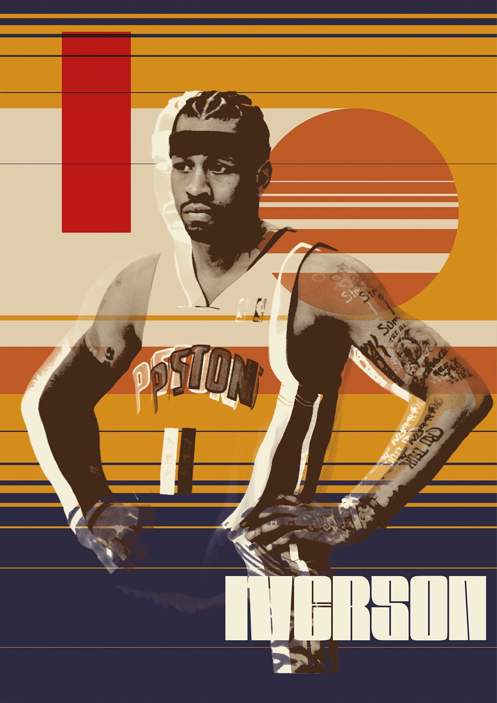 Allen Iverson, Basketball Graphic Print - Etsy
