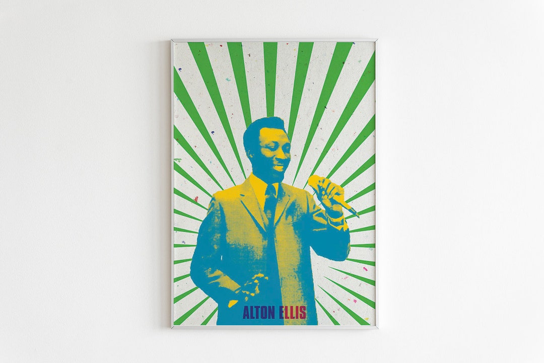 Alton Ellis, Reggae Graphic Poster Print. - Etsy Canada