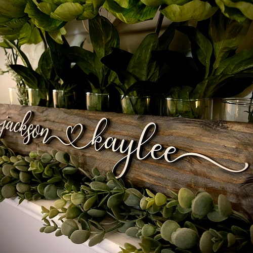 Custom Wood Sign Personalized Wedding Gift Family Name Sign - Etsy