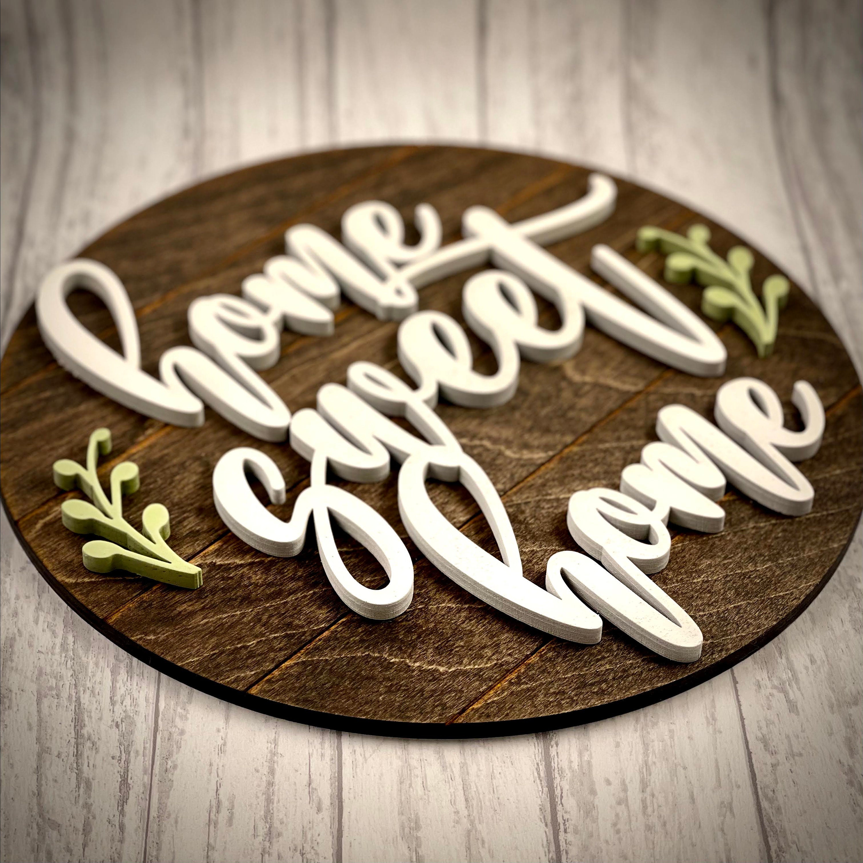 Wooden 3D Home Sweet Home Shiplap Sign Housewarming Gift - Etsy