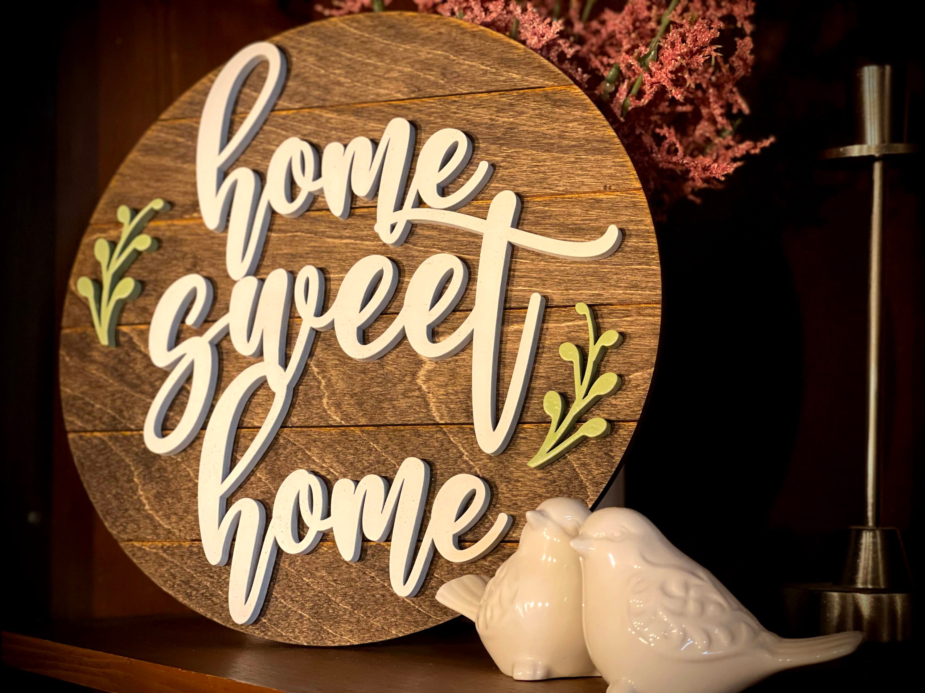 Wooden 3D Home Sweet Home Shiplap Sign Housewarming Gift - Etsy