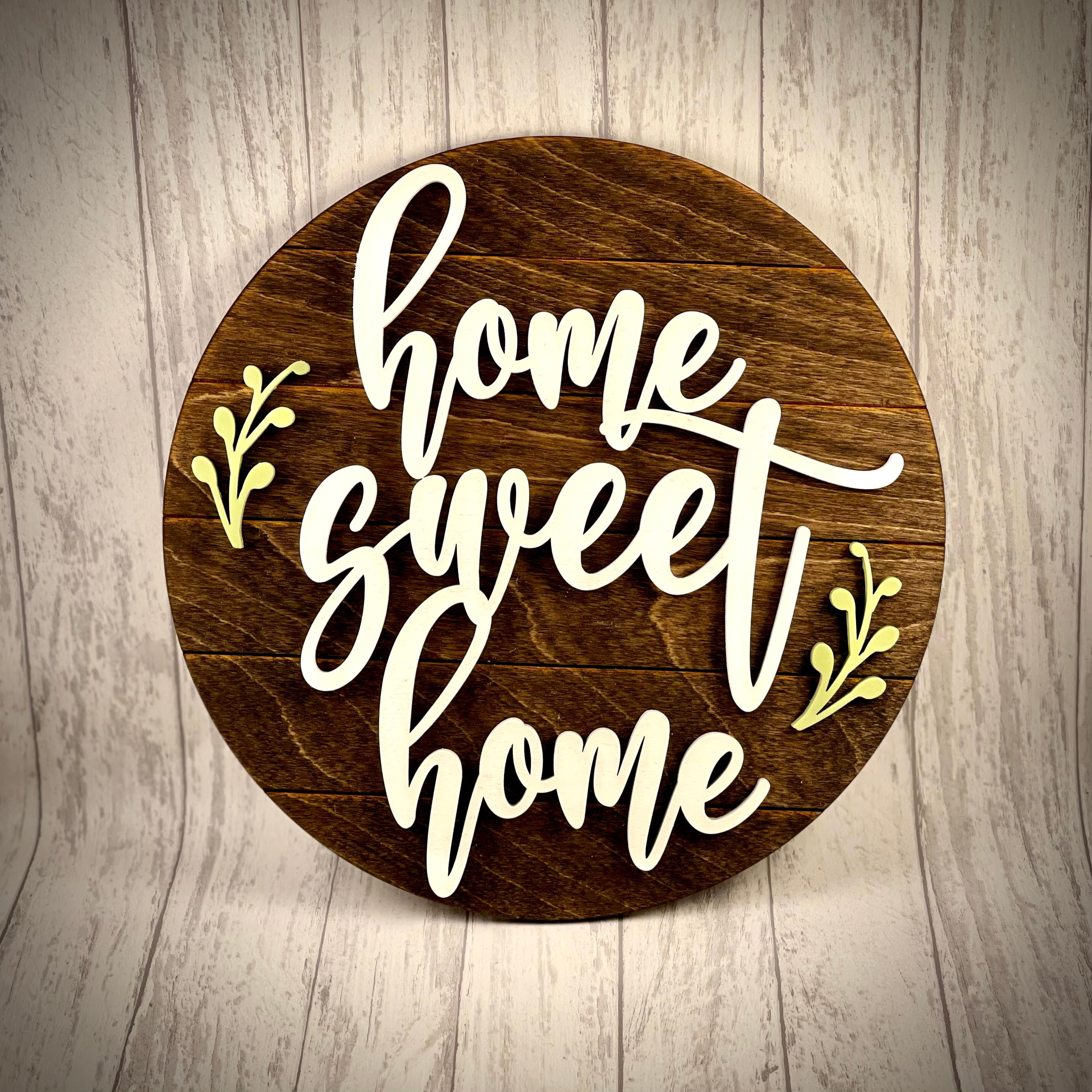 Wooden 3D Home Sweet Home Shiplap Sign Housewarming Gift - Etsy