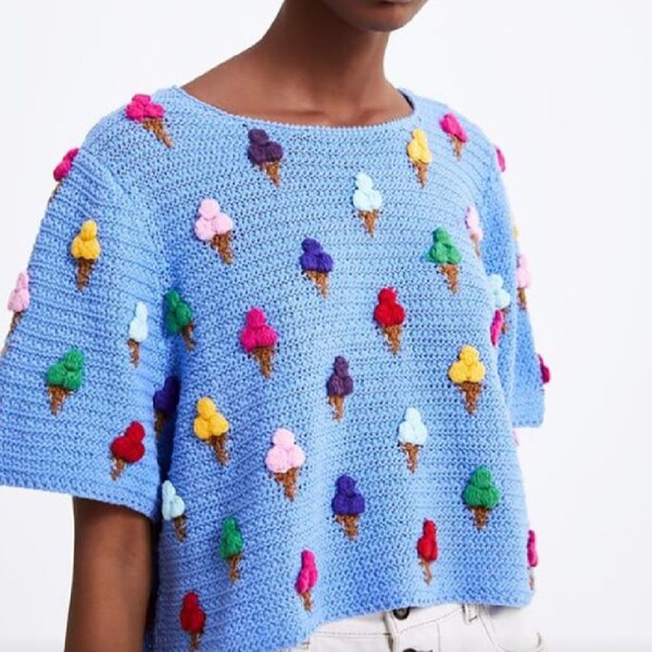 Ice Cream Sweater - Etsy