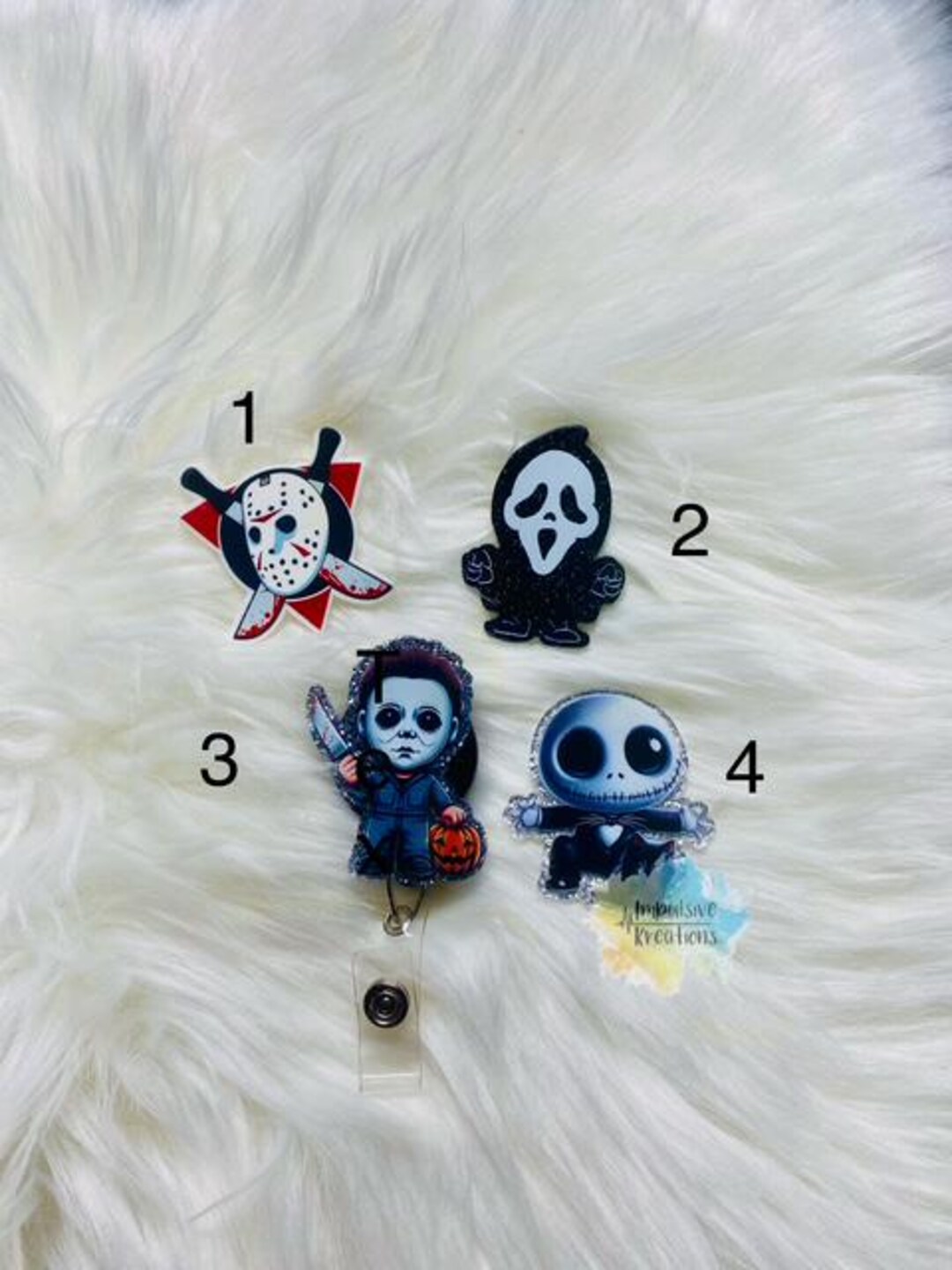 Scary Character Badge Reels - Etsy