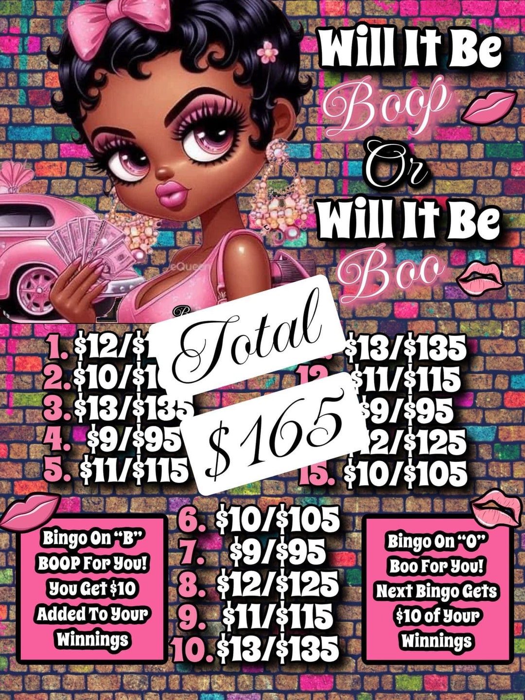 Bae or Boo (165), Pick Your Prize, Twist, Downloadable Bingo Graphic - Etsy