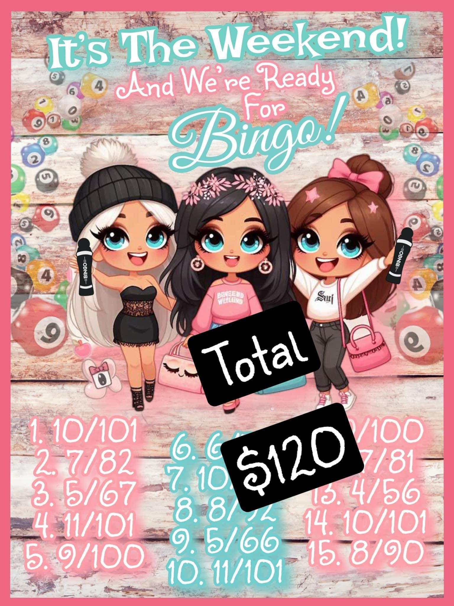 It's the Weekend (120), Pick Your Prize, Downloadable Bingo Graphic - Etsy