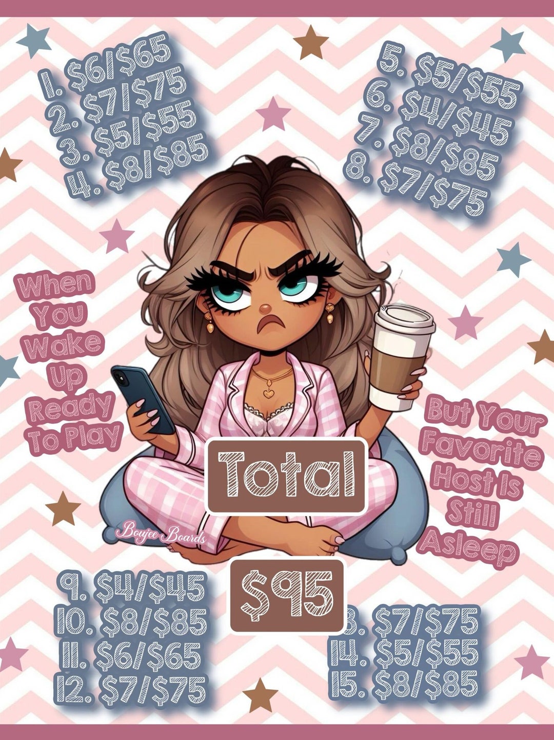 Favorite Host (95), Pick Your Prize, Downloadable Bingo Graphic - Etsy