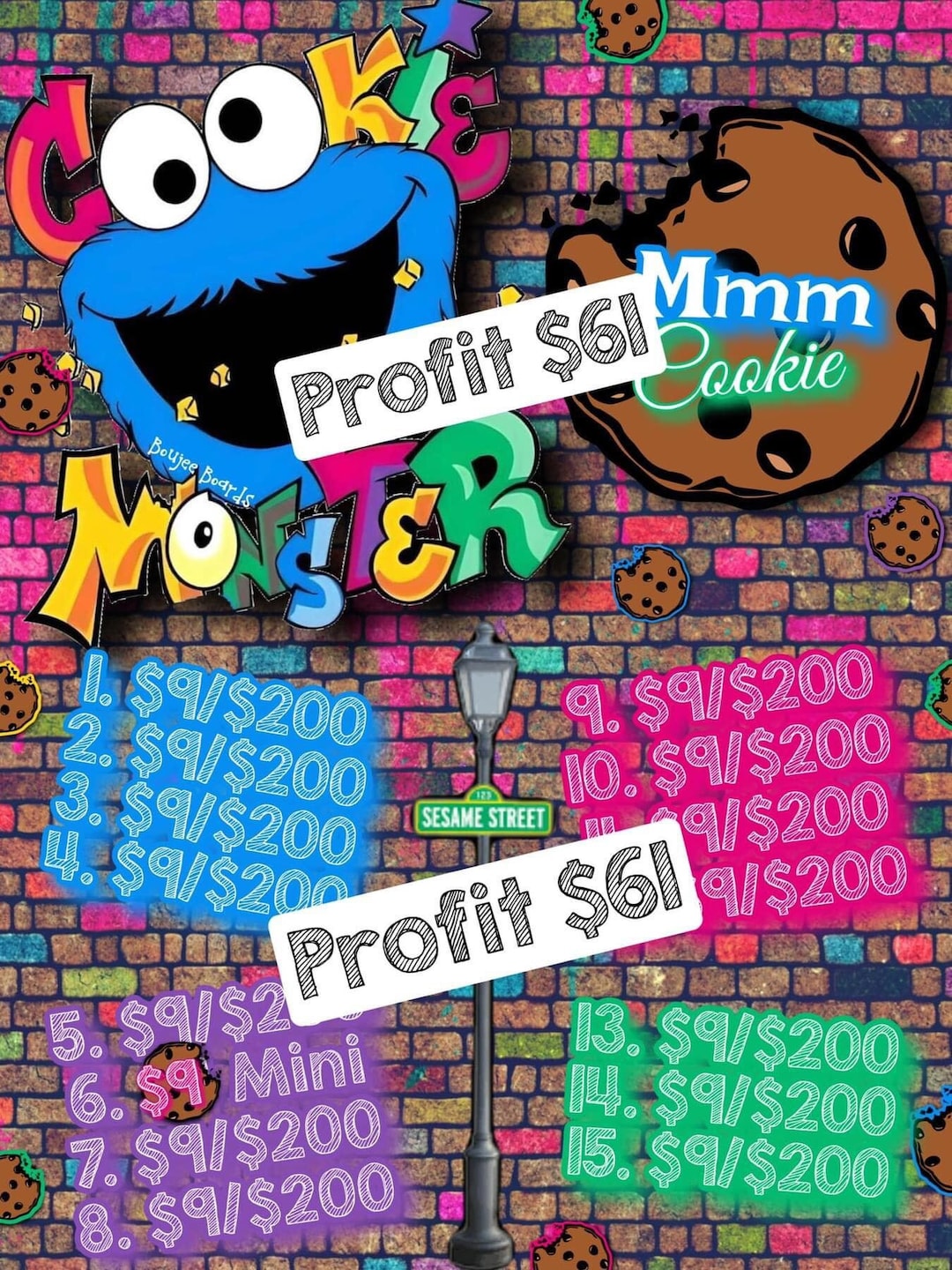 Kookie Kash One Mini (9), Pick Your Prize, Downloadable Bingo Graphic ...