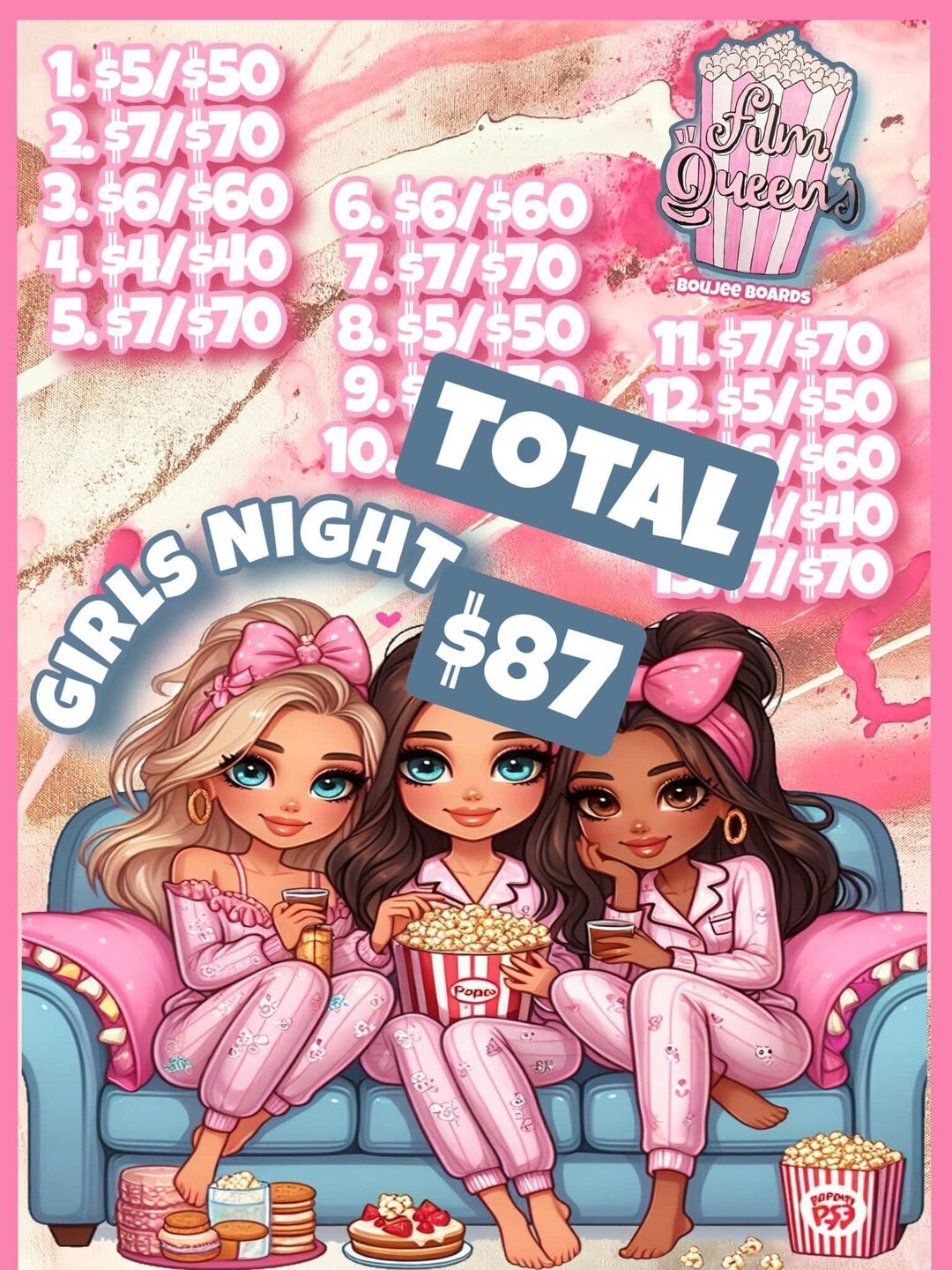 Girls Night (87) PYP Downloadable Bingo Graphic - Etsy