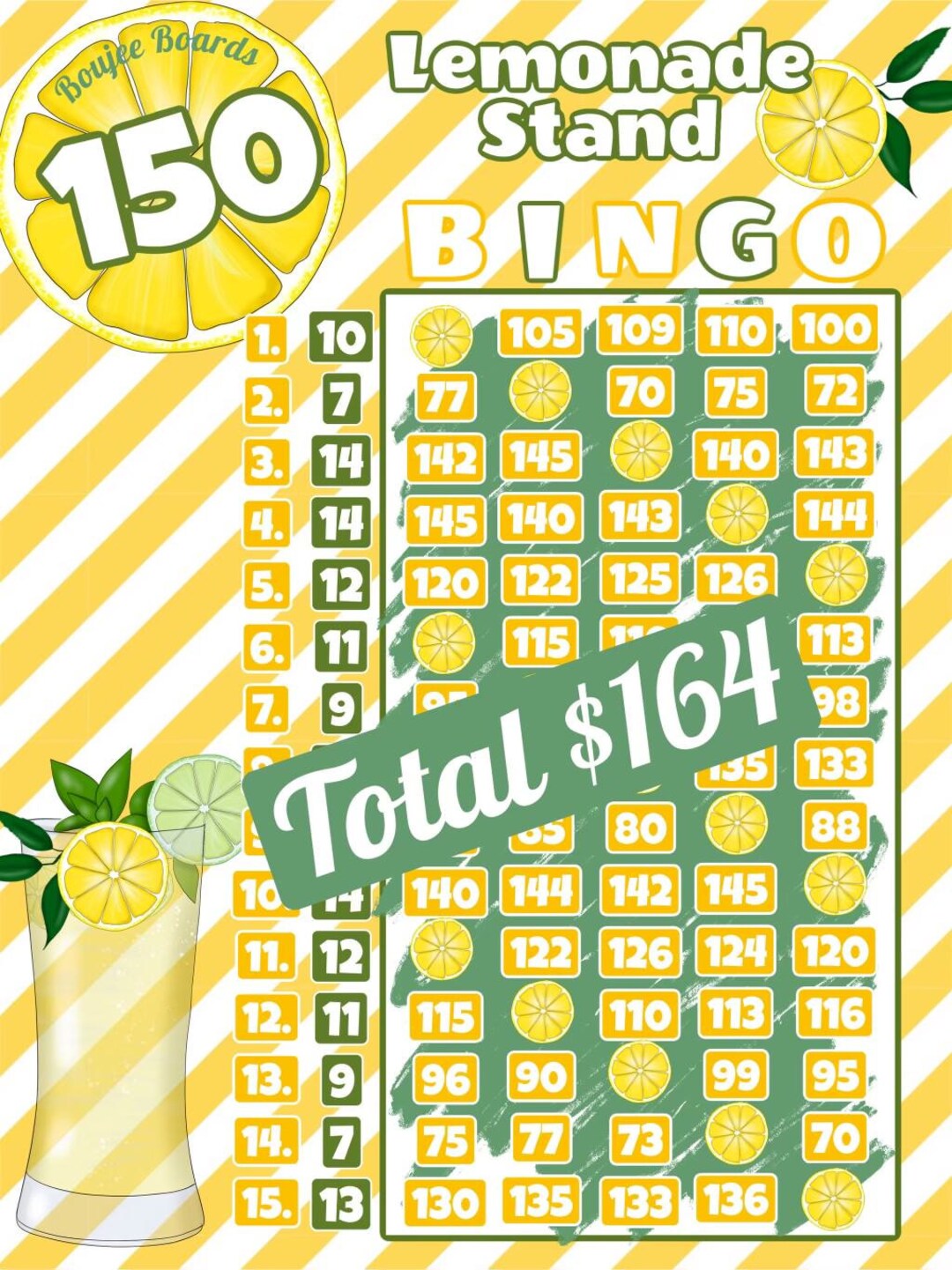 Lemonade Stand (164), Pick Your Prize, Downloadable Bingo Graphic - Etsy