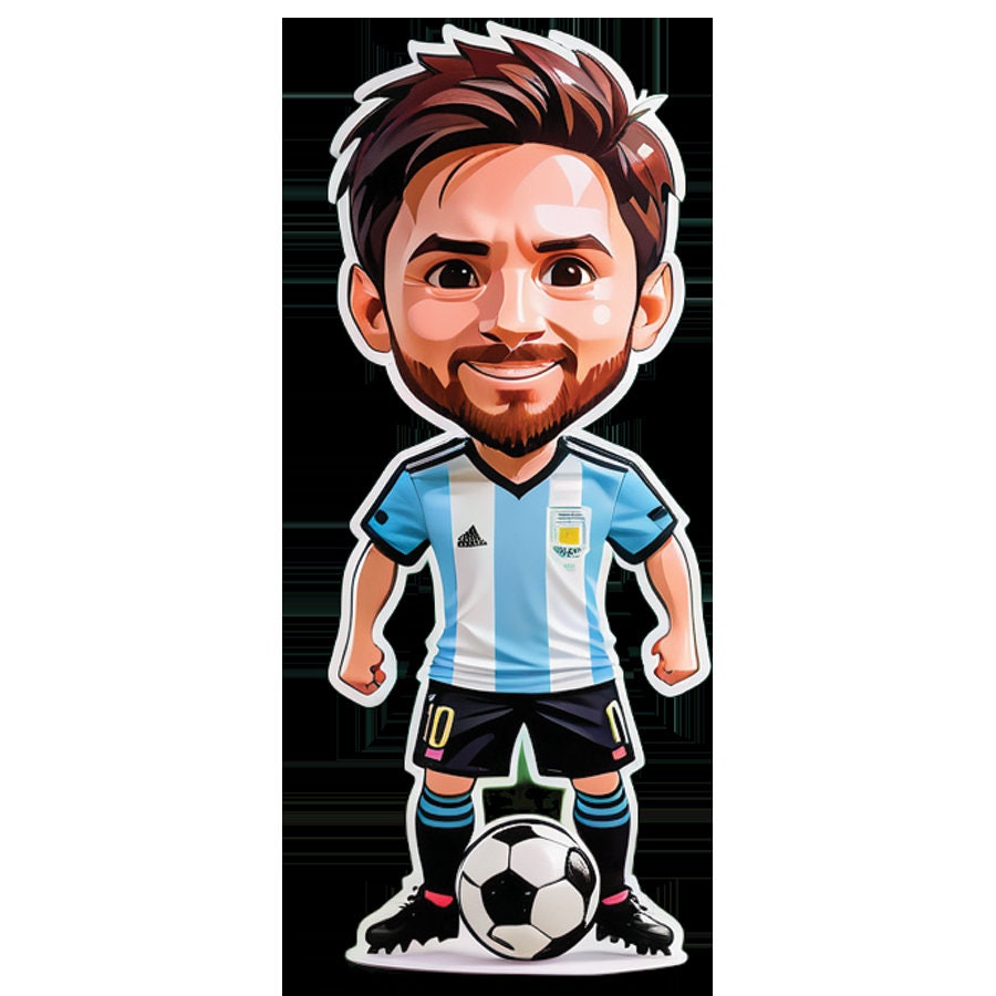 Lionel Messi Stickers 5 Pack Best Soccer Player Soccer Champion Die Cut ...