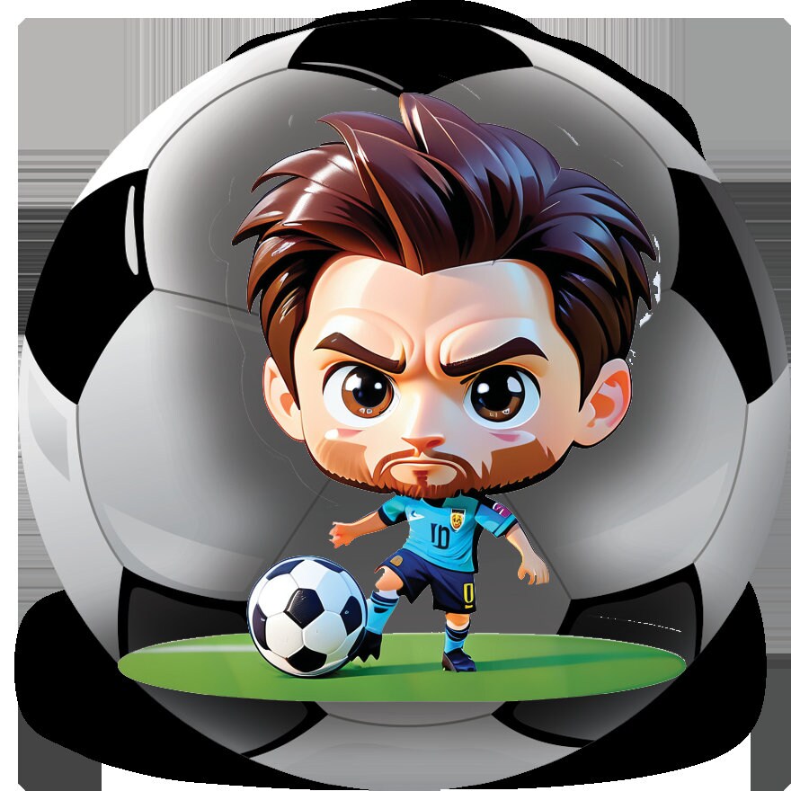 Lionel Messi Stickers 5 Pack Best Soccer Player Soccer Champion Die Cut ...