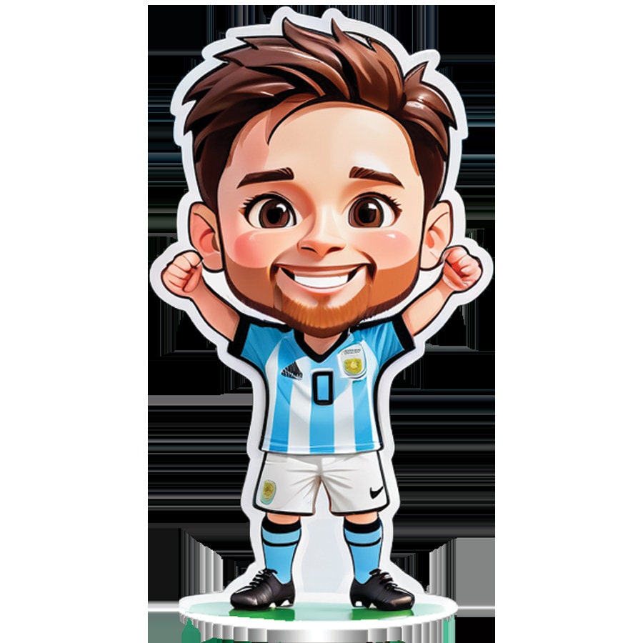 Lionel Messi Stickers 5 Pack Best Soccer Player Soccer Champion Die Cut ...