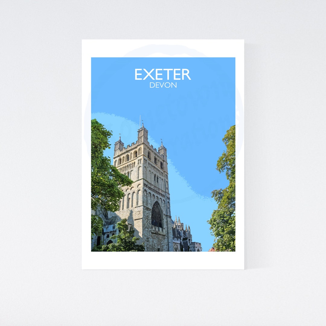 Exeter, Devon - A4 and A3 Wall Art Prints - Etsy UK
