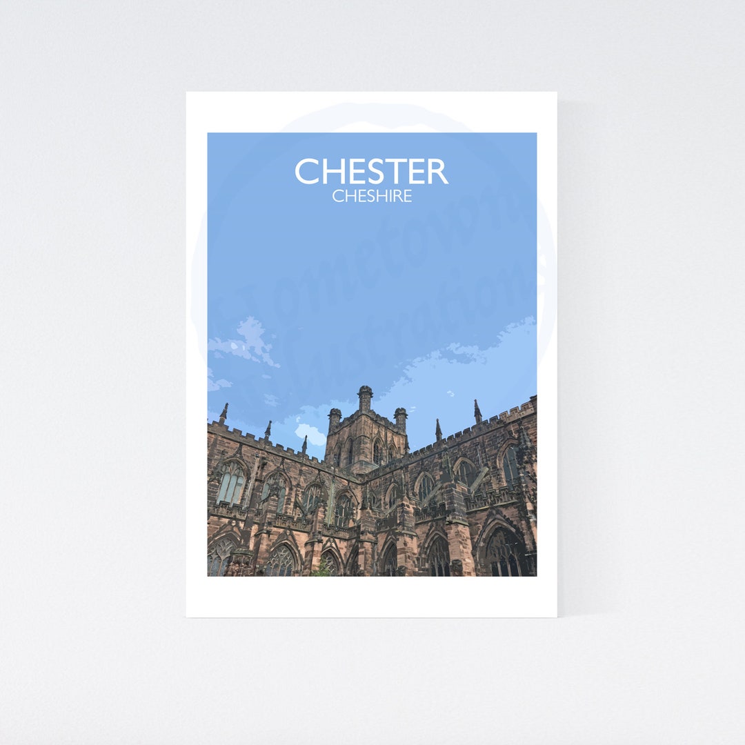 Chester Cheshire A4 and A3 Wall Art Prints - Etsy