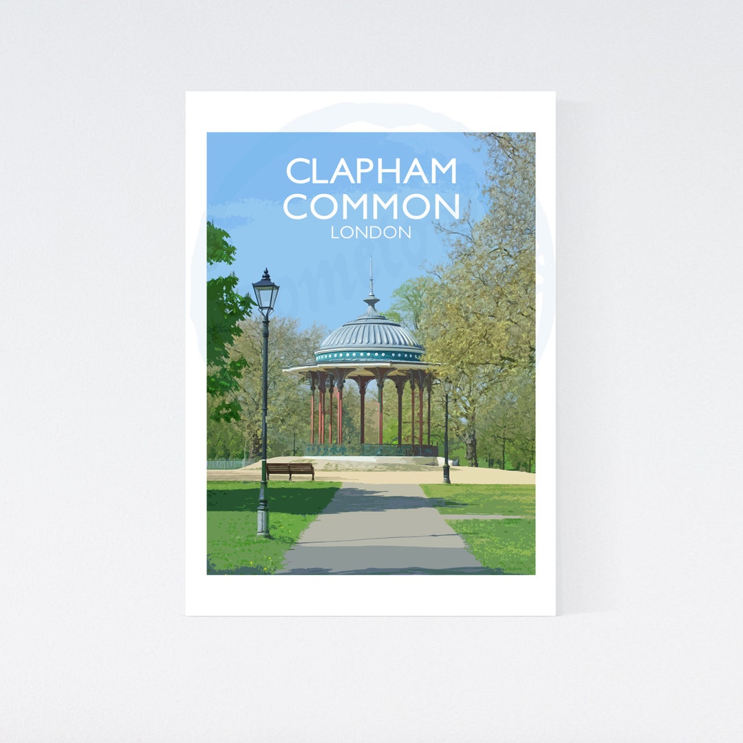 Clapham Common London A4 and A3 Wall Art Prints - Etsy