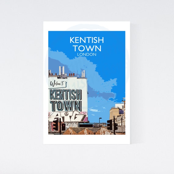 Kentish Town London A4 and A3 Wall Art Prints - Etsy UK