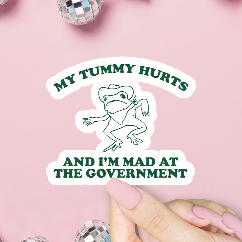My Tummy Hurts and I'm Mad at the Government - Etsy