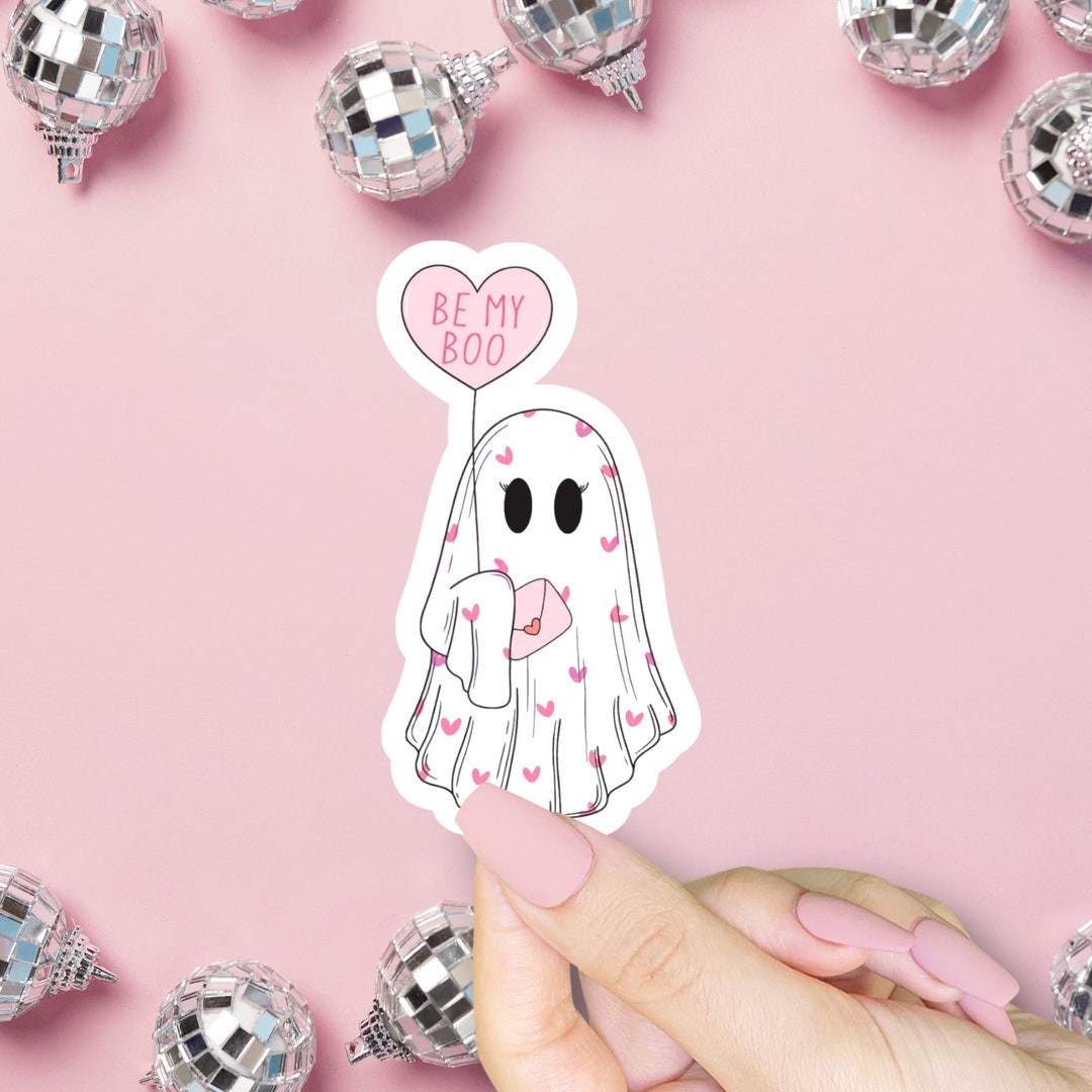 Be My Boo Ghost Sticker, Valentine's Gift, Boo Basket Present, Cute ...