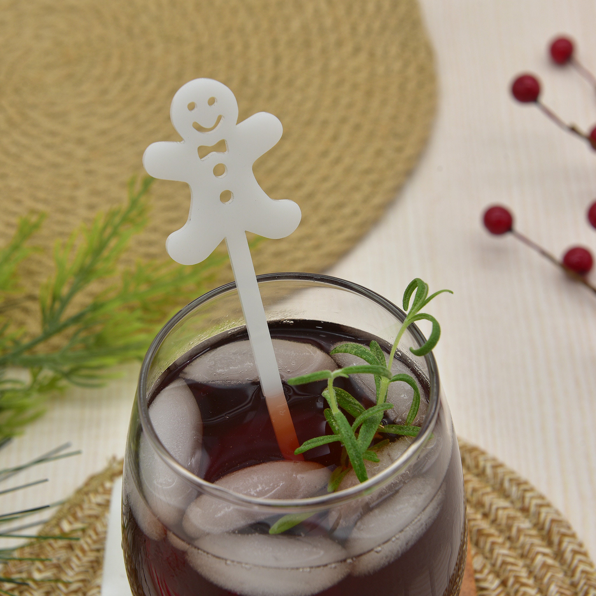 Christmas Cocktail Stirrers, Christmas Stir Sticks, Drink Stirrers ...