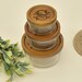 Personalized Glass Food Storage Container • Custom Engraved Wooden Lids ...