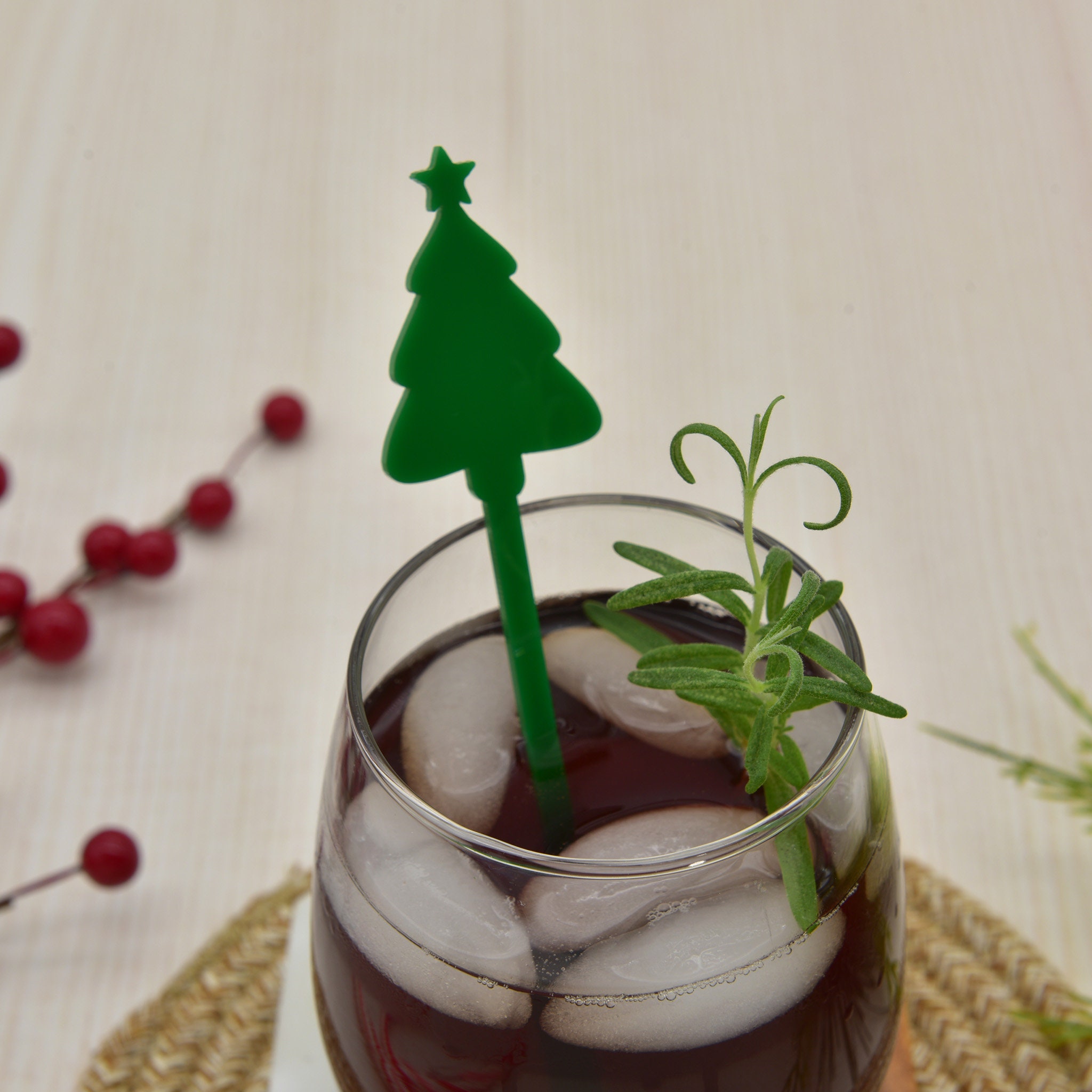 Christmas Cocktail Stirrers, Christmas Stir Sticks, Drink Stirrers ...