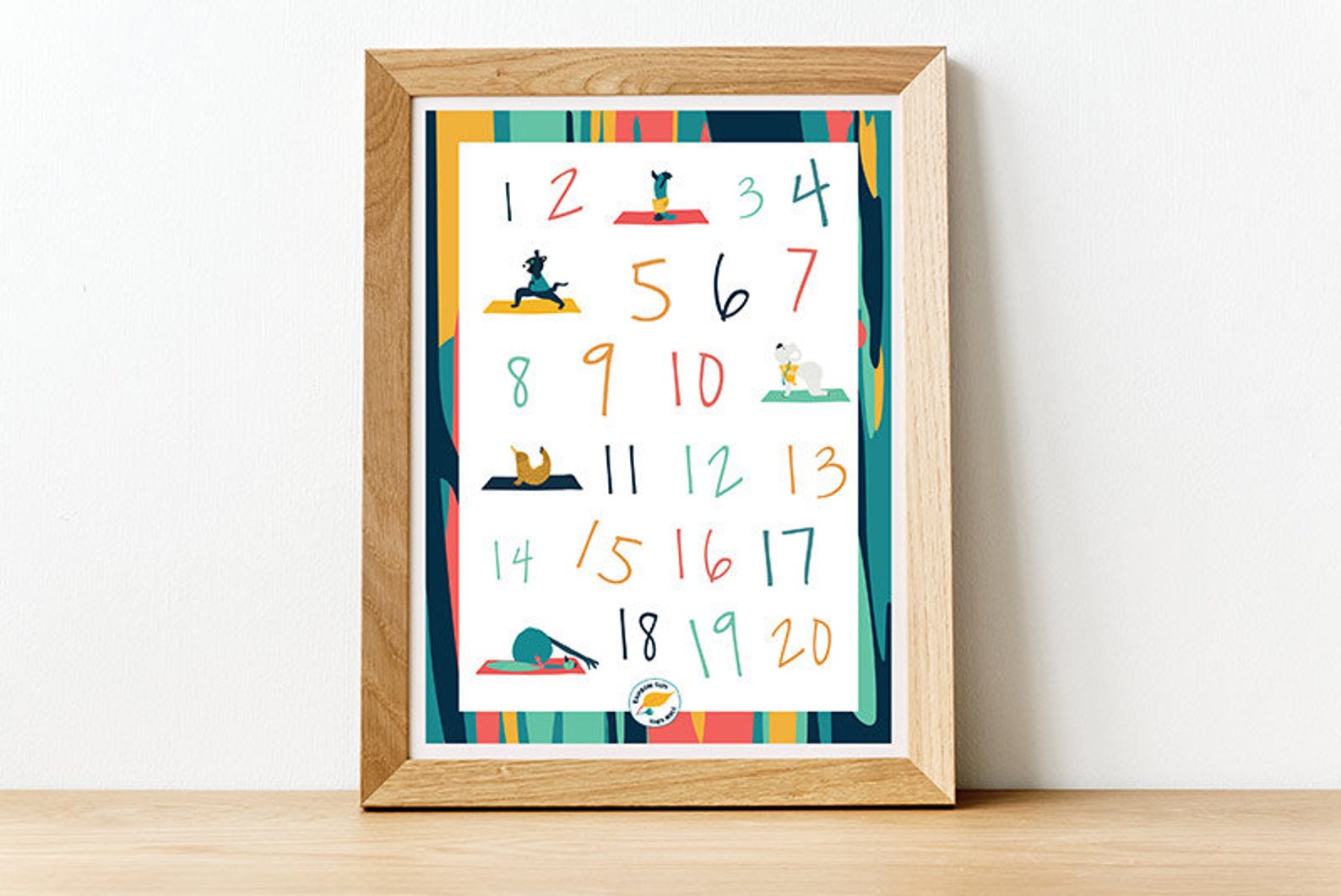123 Poster for Kids Educational Poster Kids Wall Art Number - Etsy UK