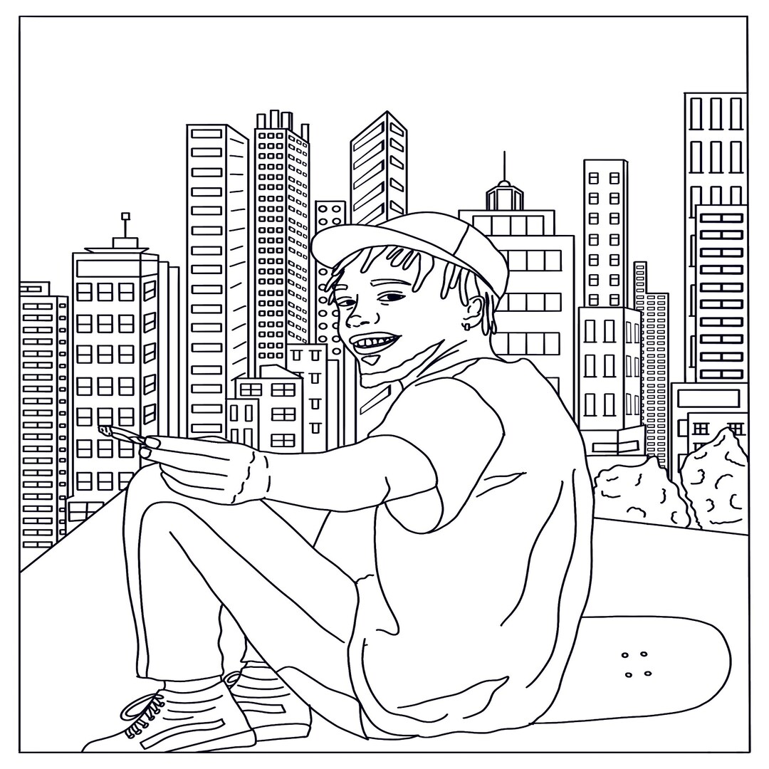 Stoner Coloring Page, Sharing With Friends, Instant Download - Etsy
