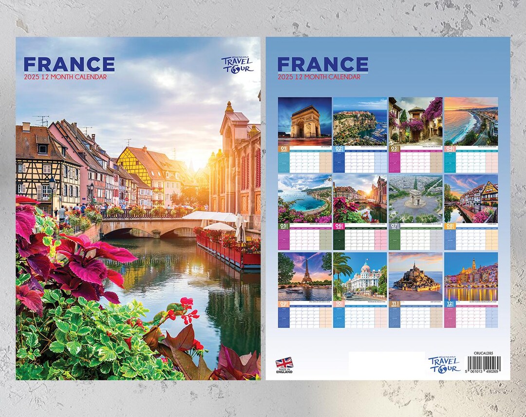 2025 France Calendar A3 Size - Etsy