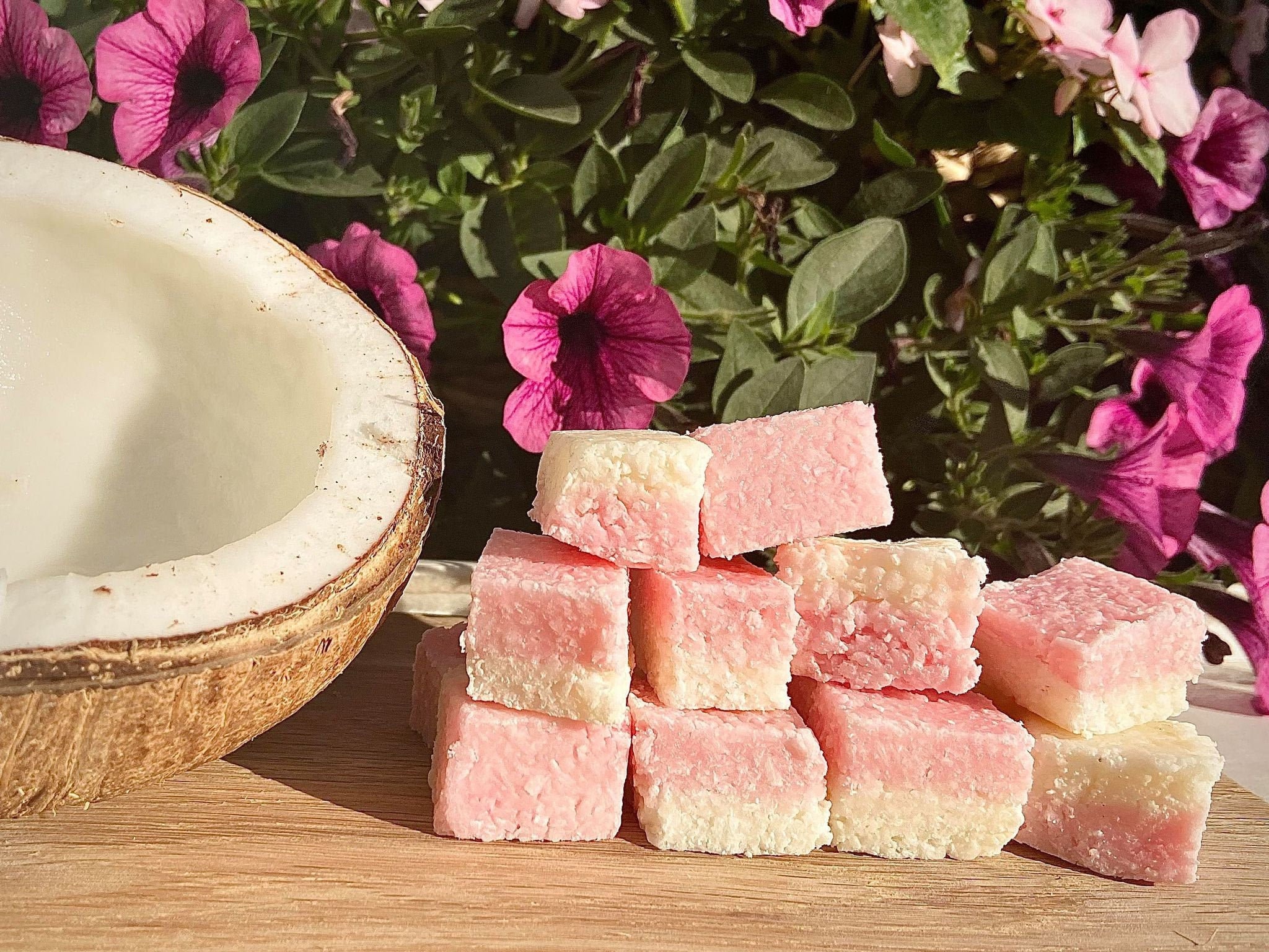 Coconut Ice -fresh & Homemade 140g or 700g. Now With Chocolate Too ...