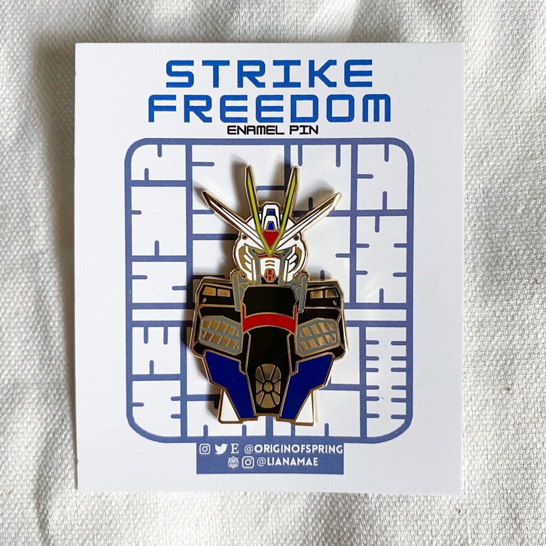 Strike Freedom Gundam Enamel Pin - Etsy UK