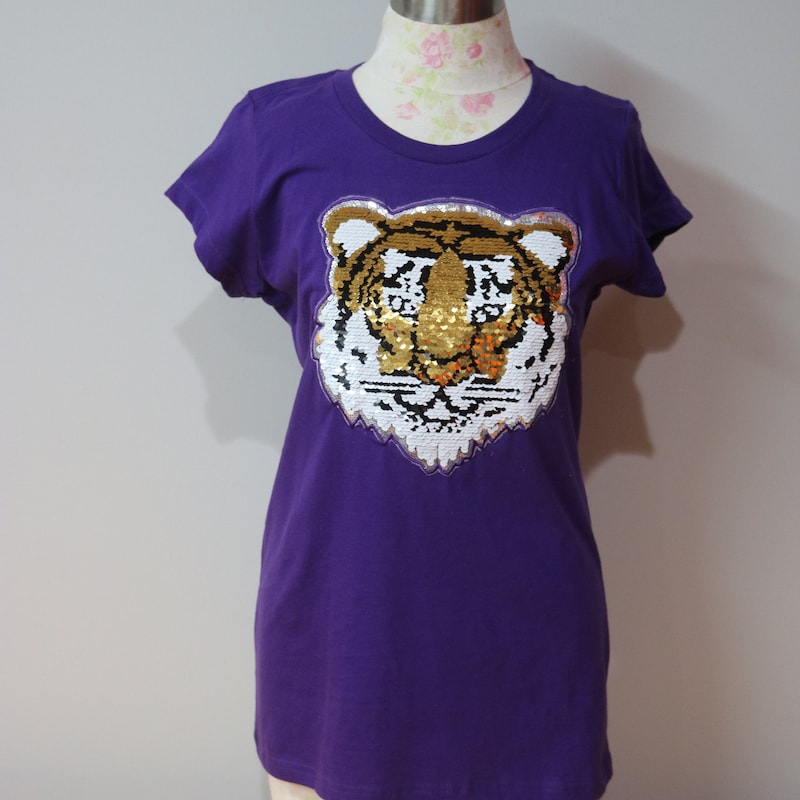 Sequin Tiger Shirt - Etsy