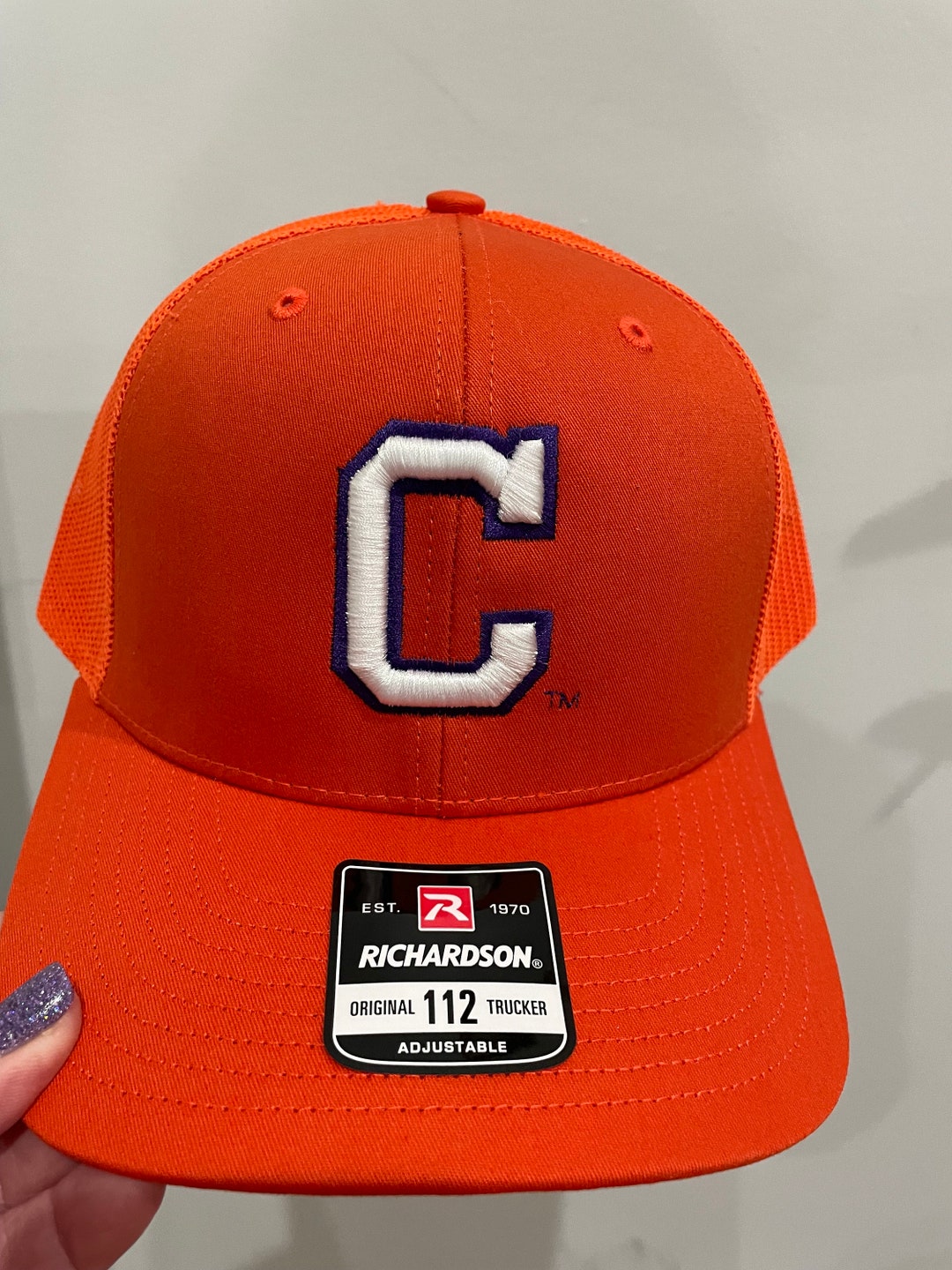 Clemson Danny Ford Block C 3D Puff Hat With Paw in Solid Orange R112 - Etsy