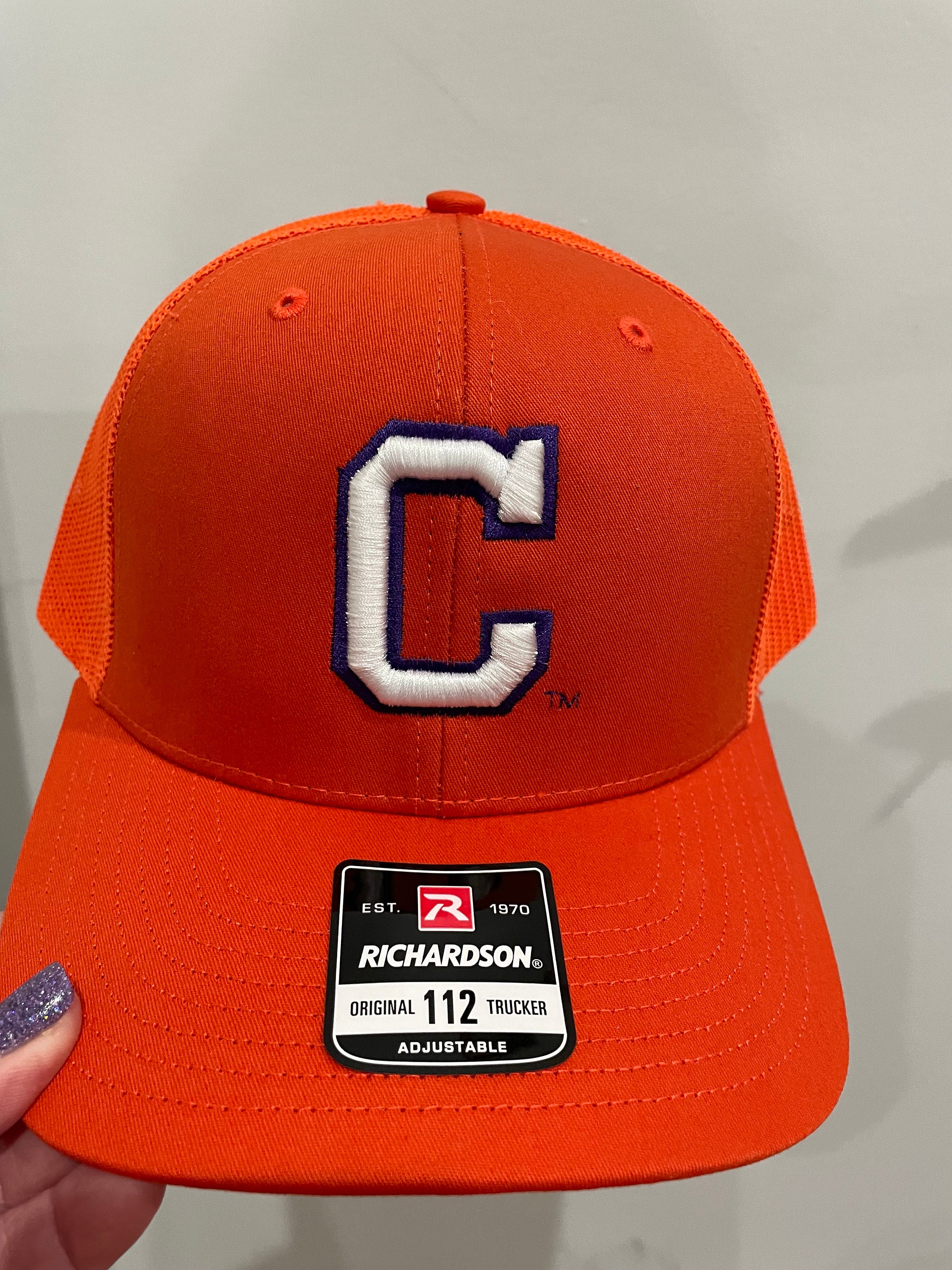 Clemson Danny Ford Block C 3D Puff Hat With Paw in Solid Orange R112 - Etsy