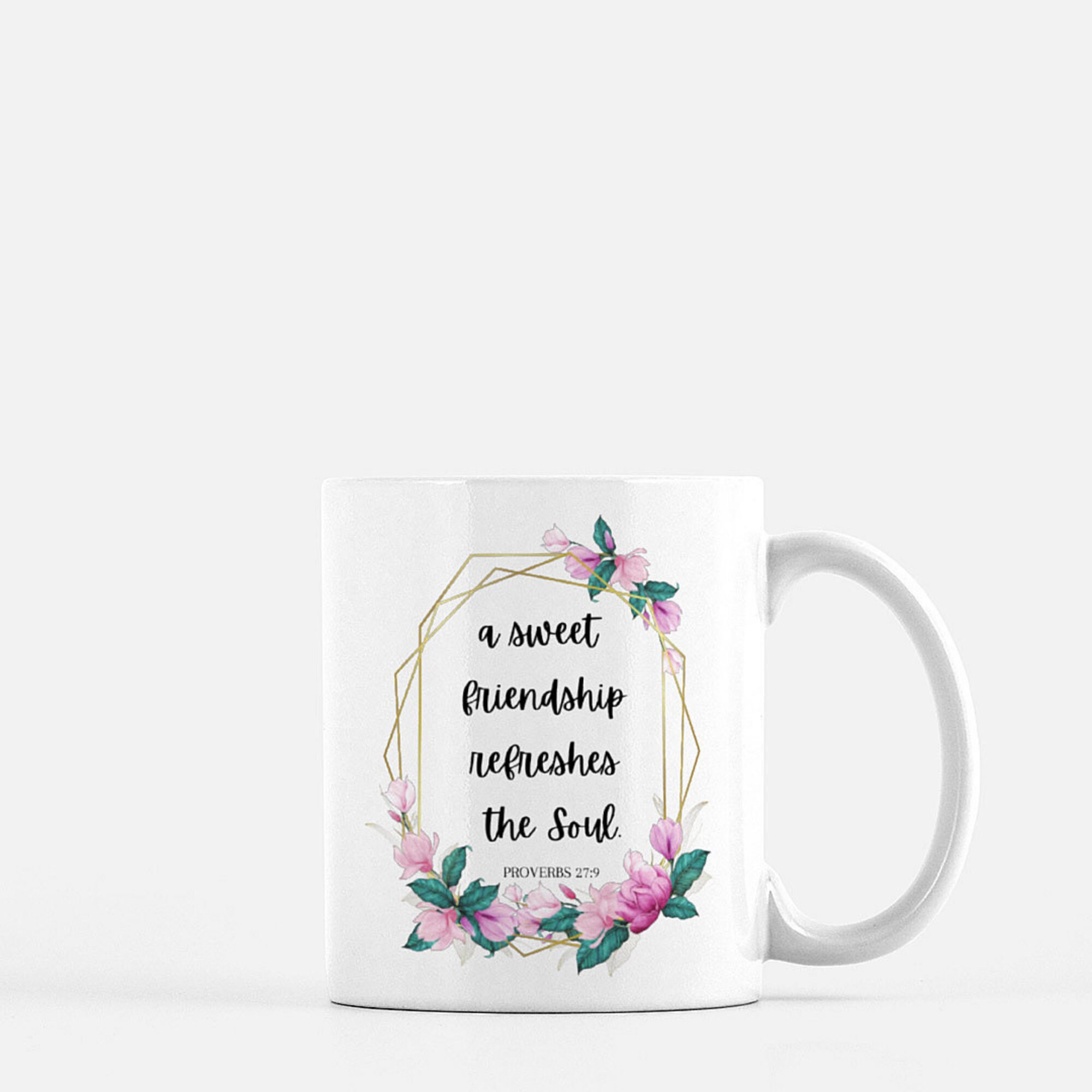 Bible Verse Proverbs 27:9 Ceramic Coffee Mug/cup A Sweet - Etsy