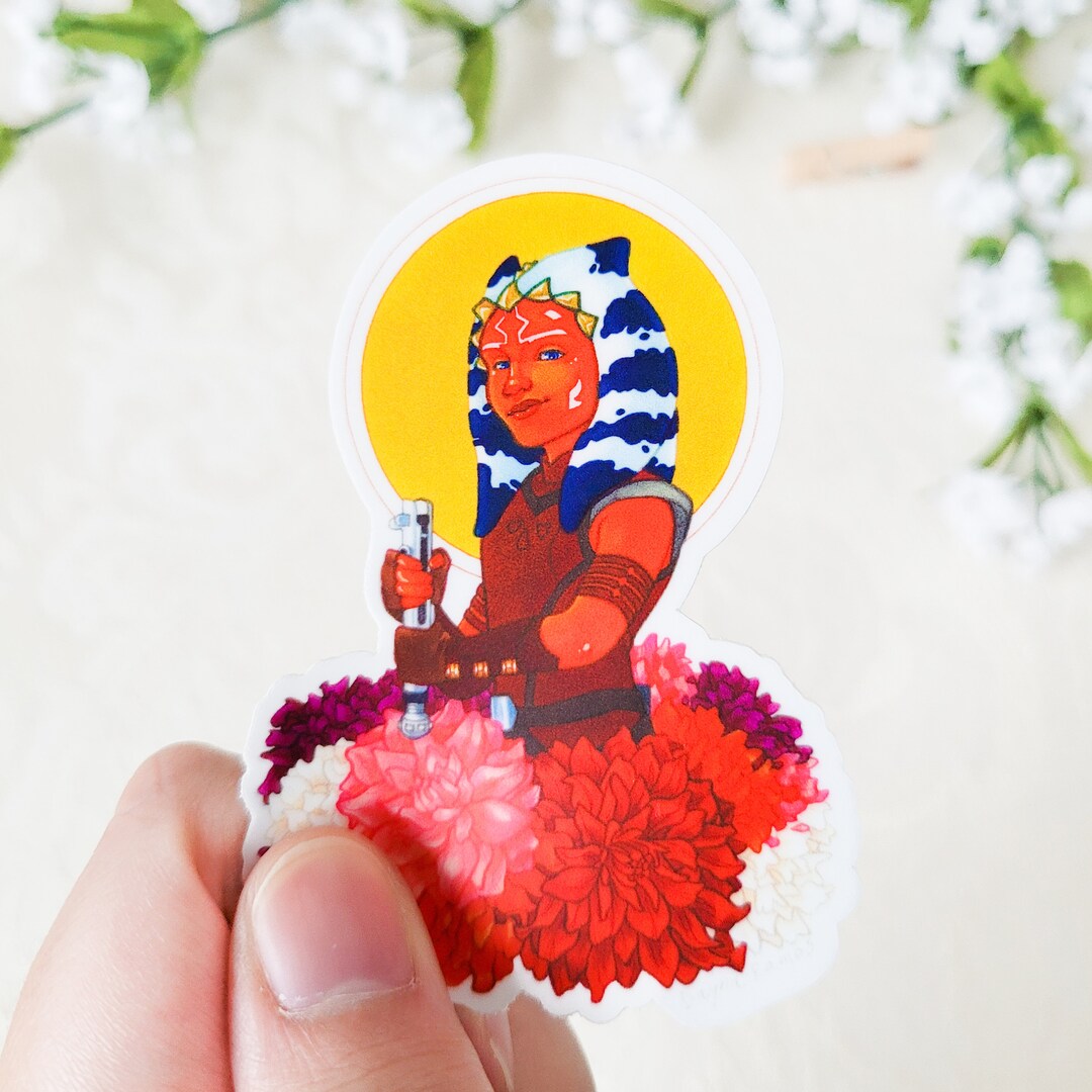 Ahsoka Tano Star Wars the Clone Wars Traditional Art Sticker - Etsy