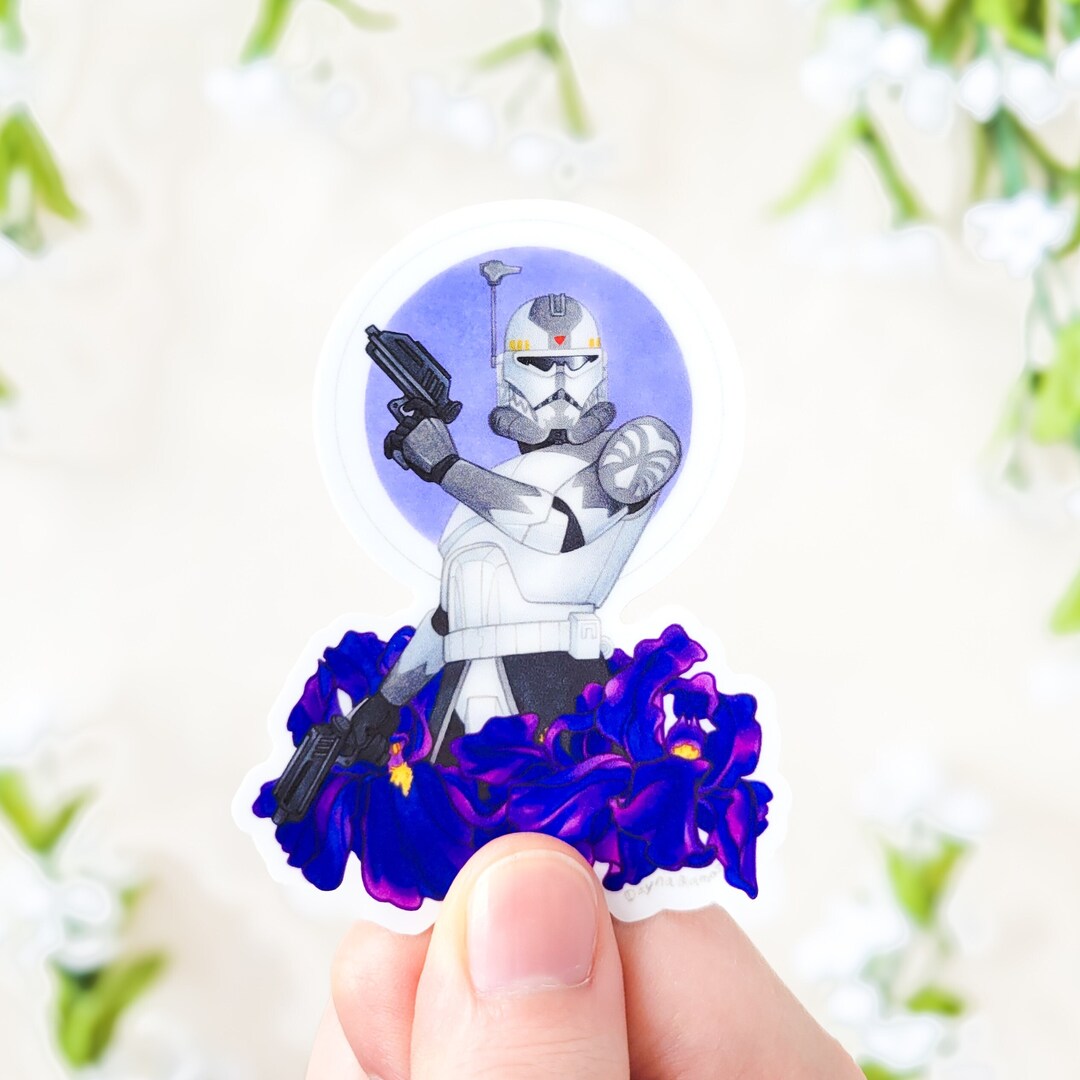 Commander Wolffe Star Wars the Clone Wars Traditional Art Sticker - Etsy