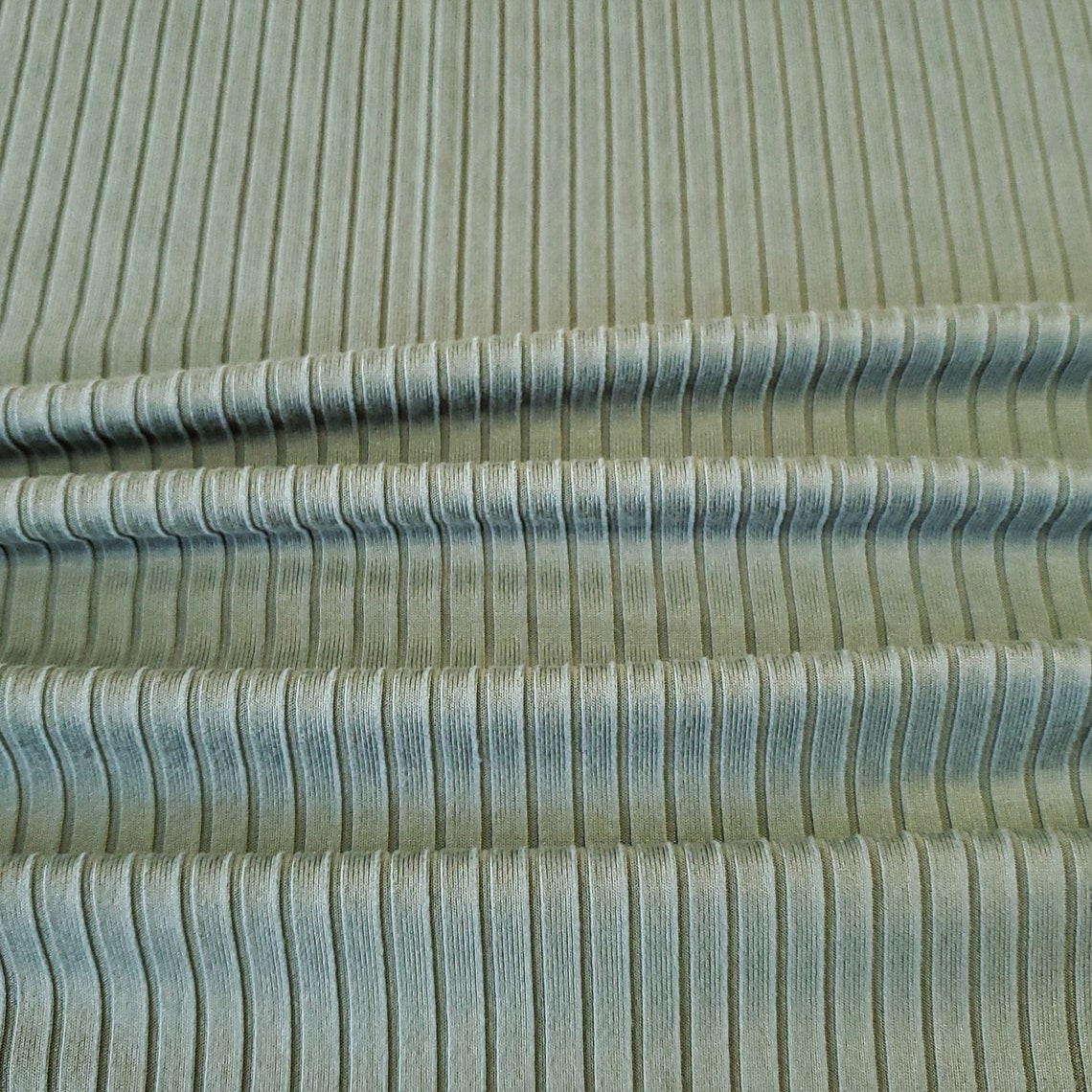 Ribbed Knit Sage Green Solid. Soft Pretty Versatile Poly - Etsy