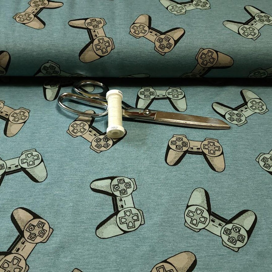 Video Game Controller Cotton Spandex Knit Jersey – Perfect for Gamers ...