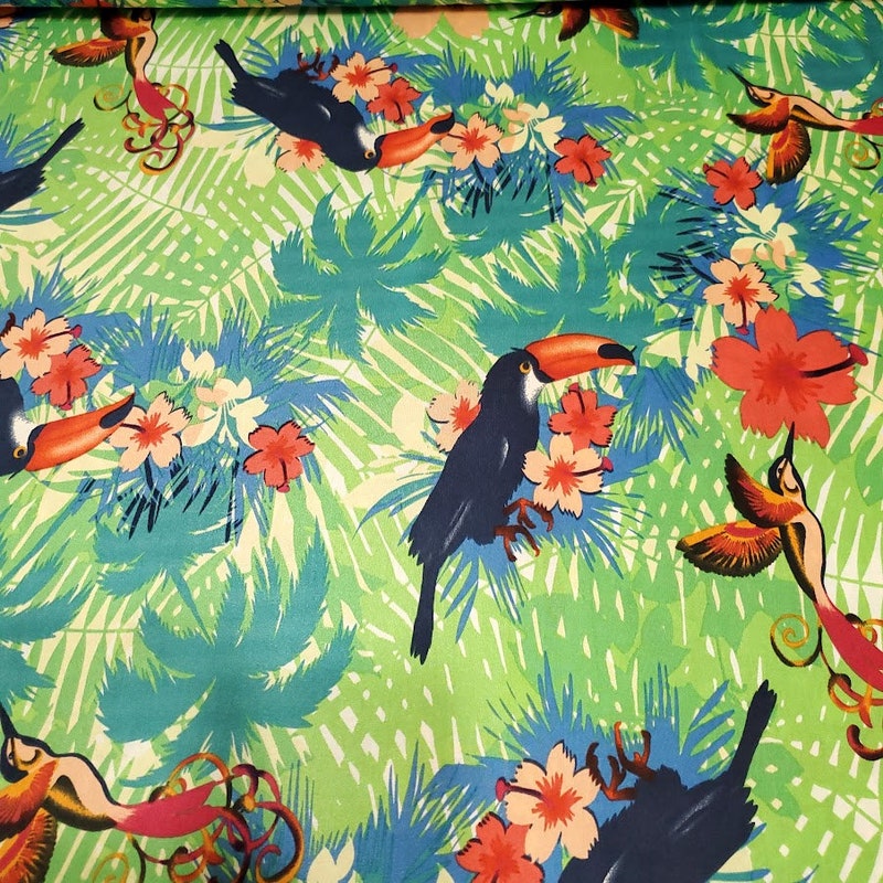 Tropical Fabric - Etsy