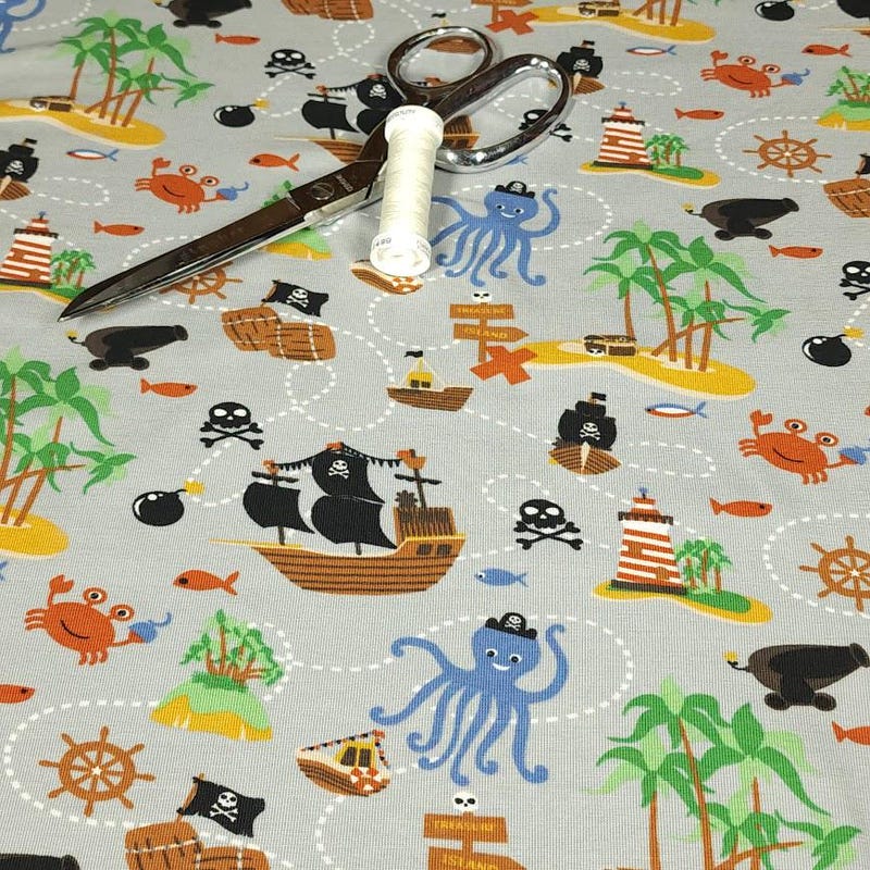 Nautical Pirate Fabric - Etsy