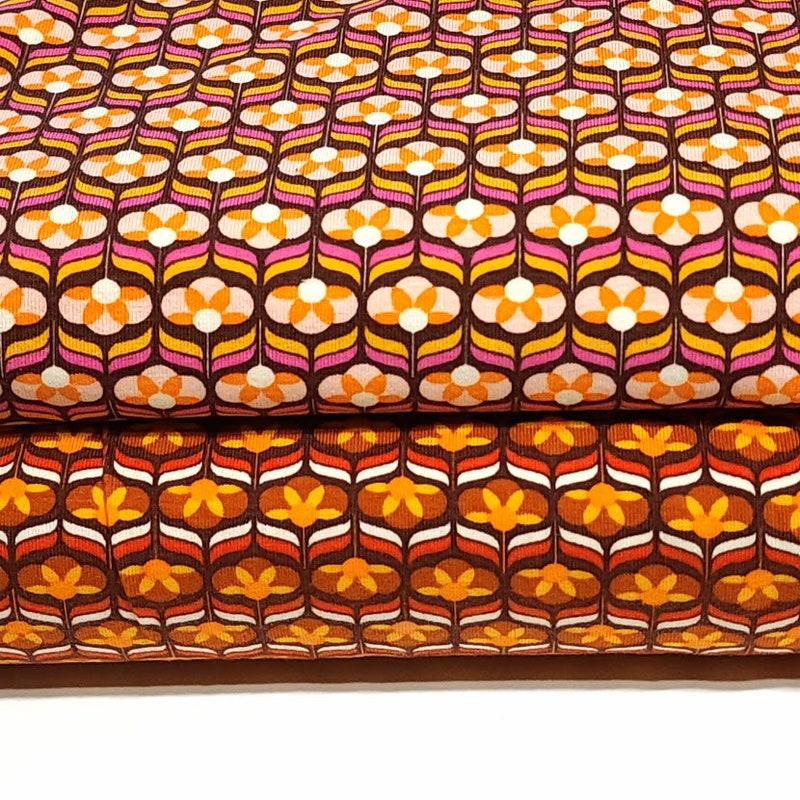 Retro Print Fabric - Etsy