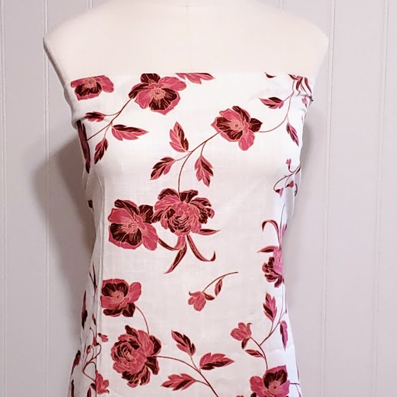 Floral Linen Fabric - Etsy