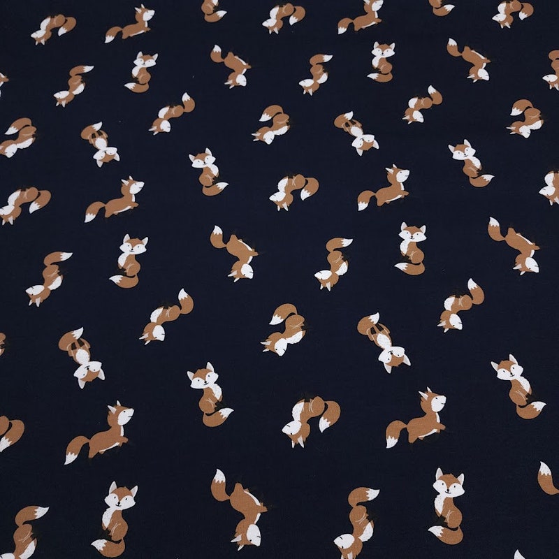 Fox Print Fabric - Etsy
