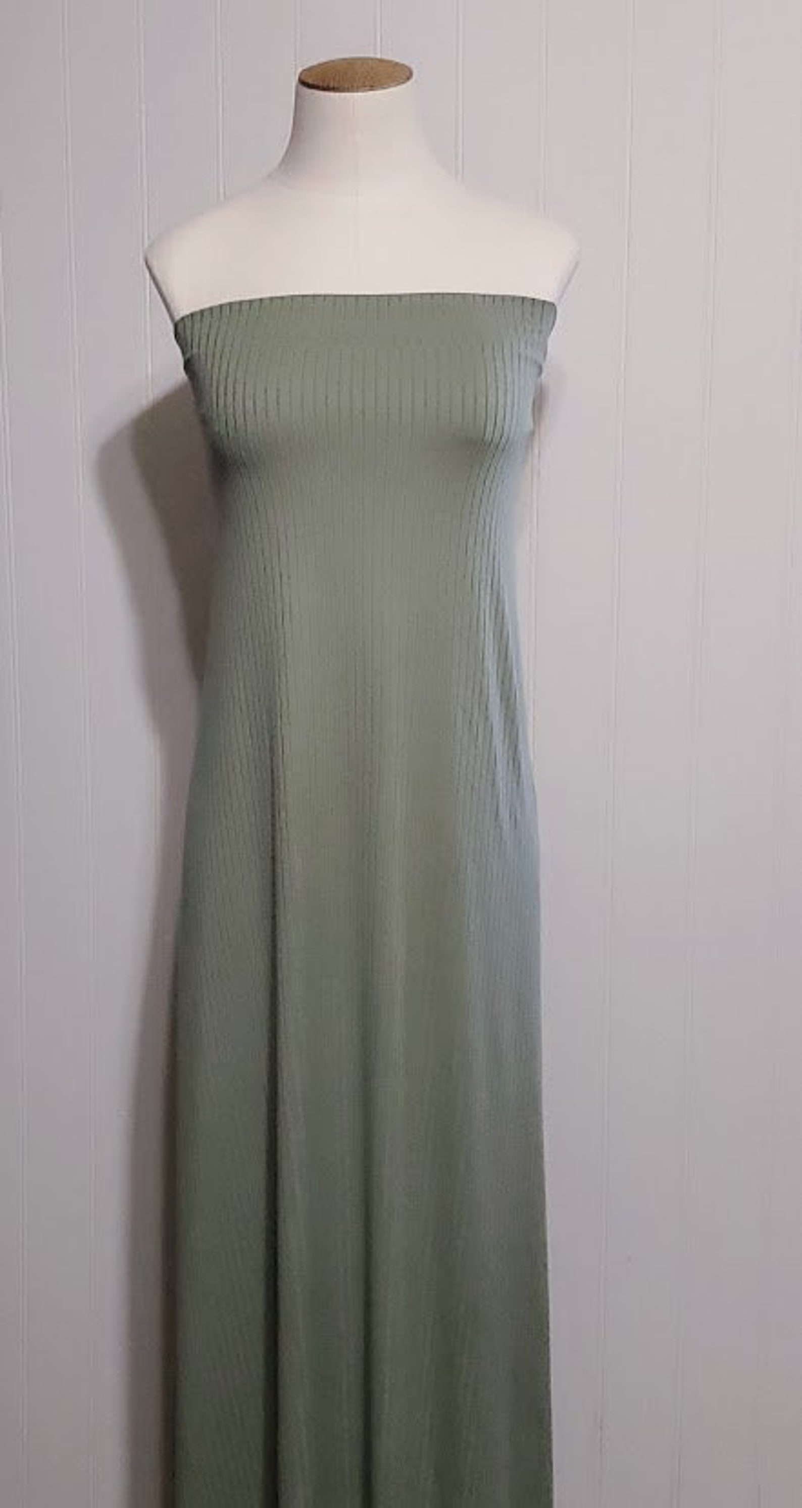 Ribbed Knit Sage Green Solid. Soft Pretty Versatile Poly - Etsy