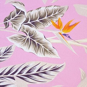 SWIM Fabric: Pink With Tropical Print Nylon Spandex Fabric, Swimwear ...