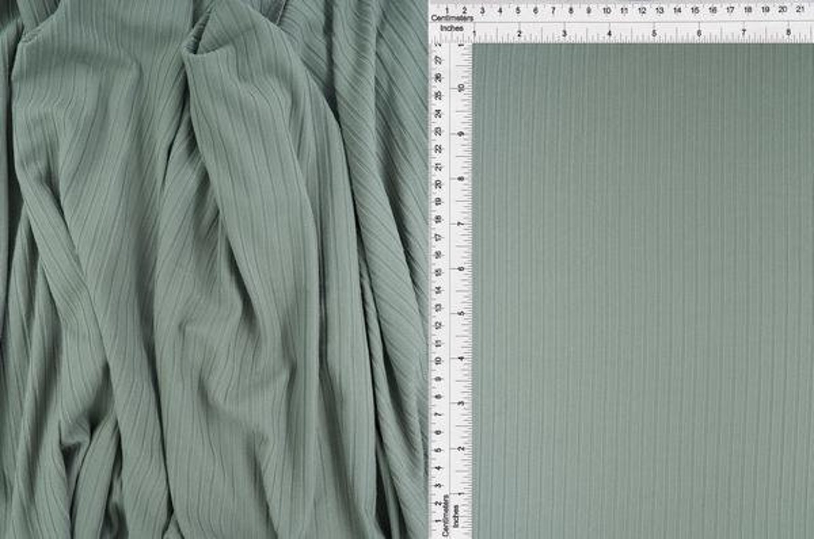 Ribbed Knit Sage Green Solid. Soft Pretty Versatile Poly - Etsy
