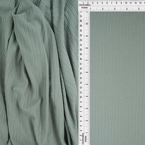 Ribbed Knit Sage Green Solid. Soft Pretty Versatile Poly - Etsy